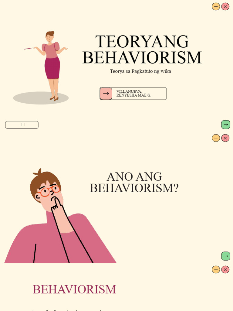 Teoryang Behaviorism | PDF