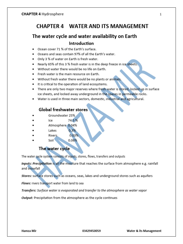 Water Management in the Indian Context | PDF | Water | Water Cycle
