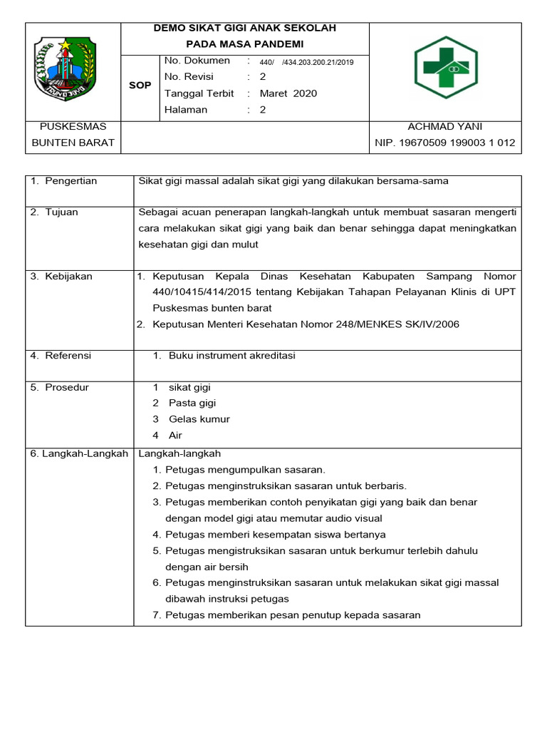 05 Sop Sikat Gigi Massal | PDF