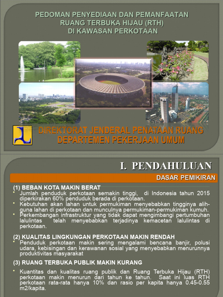 Contoh Ruang Terbuka Hijau Perkotaan | PDF