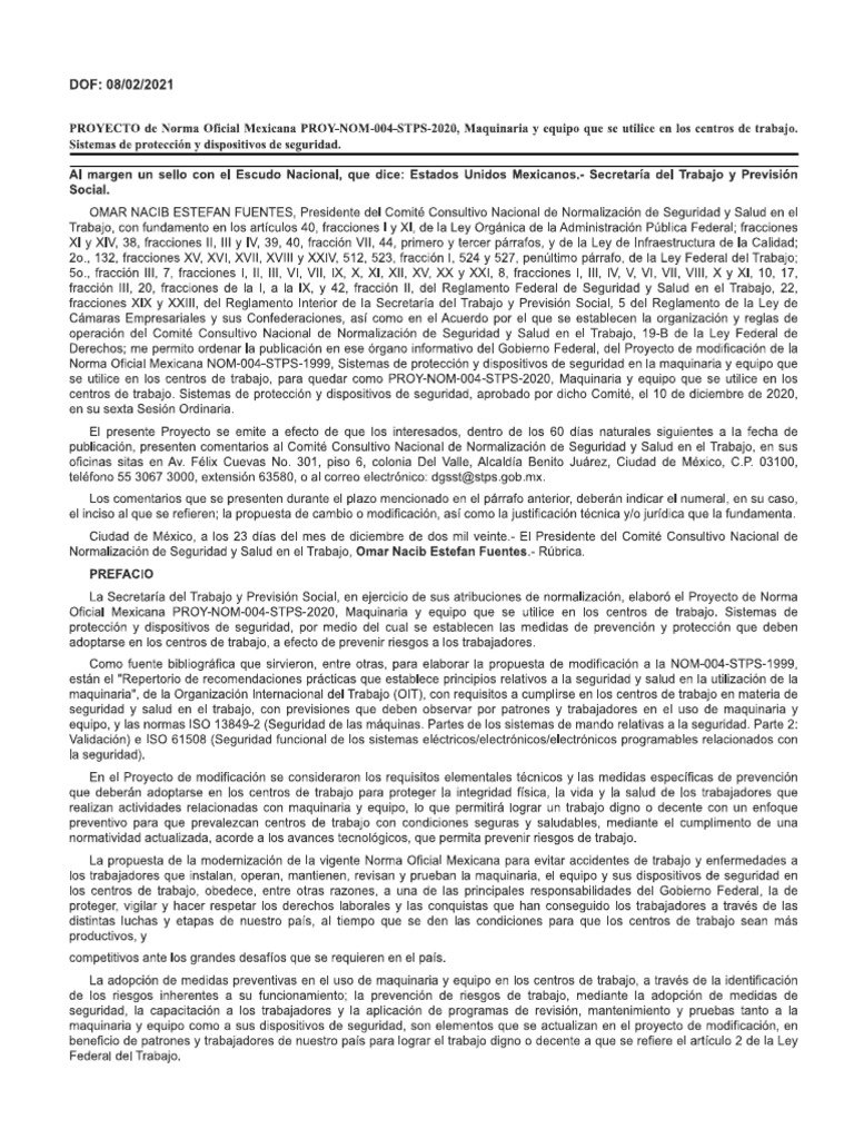 Nom 004 STPS 1999 | PDF