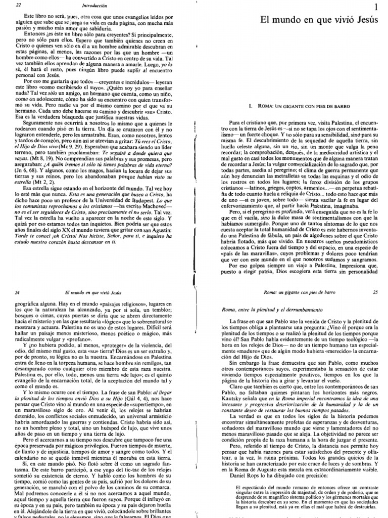 Vida y Misterio de Jesus de Nazaret I - Martin Descalzo | PDF | Jesús ...