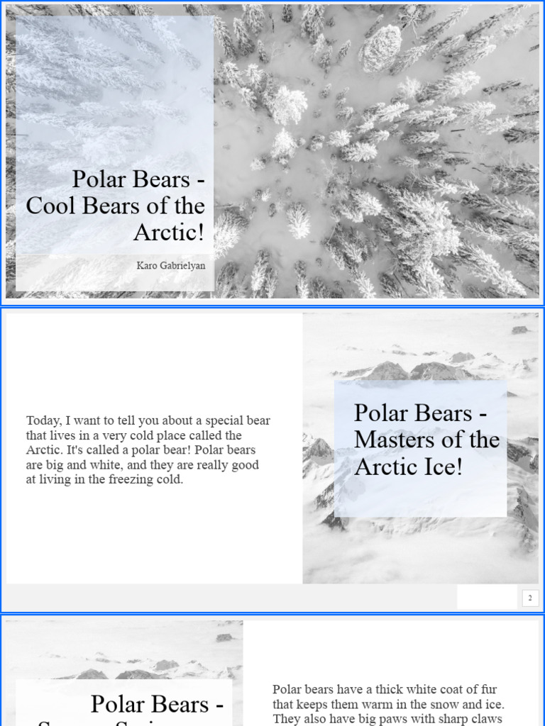 Polar Bears - Cool Bears of The Arctic | PDF | Polar Bear | Bears