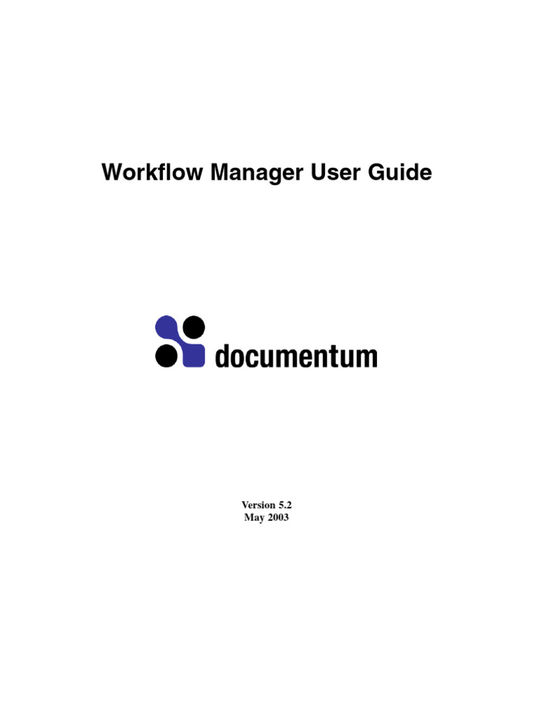Documentum Workflow Manager 5.2 User Guide | PDF | Icon (Computing) | Window (Computing)