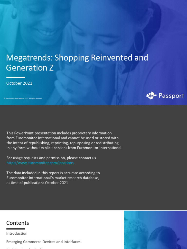 Gen Z and Shopping Reinvented Trends | PDF | Millennials | E Commerce