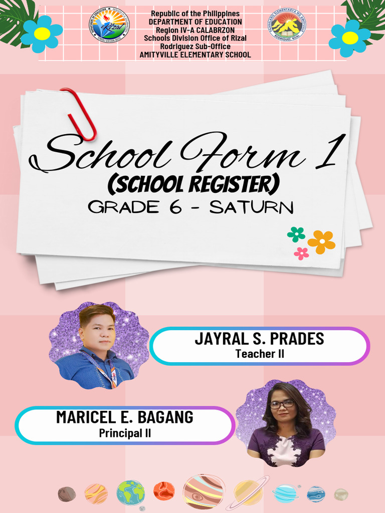 Editable Cover Page for School Form 1 | PDF | Wellness