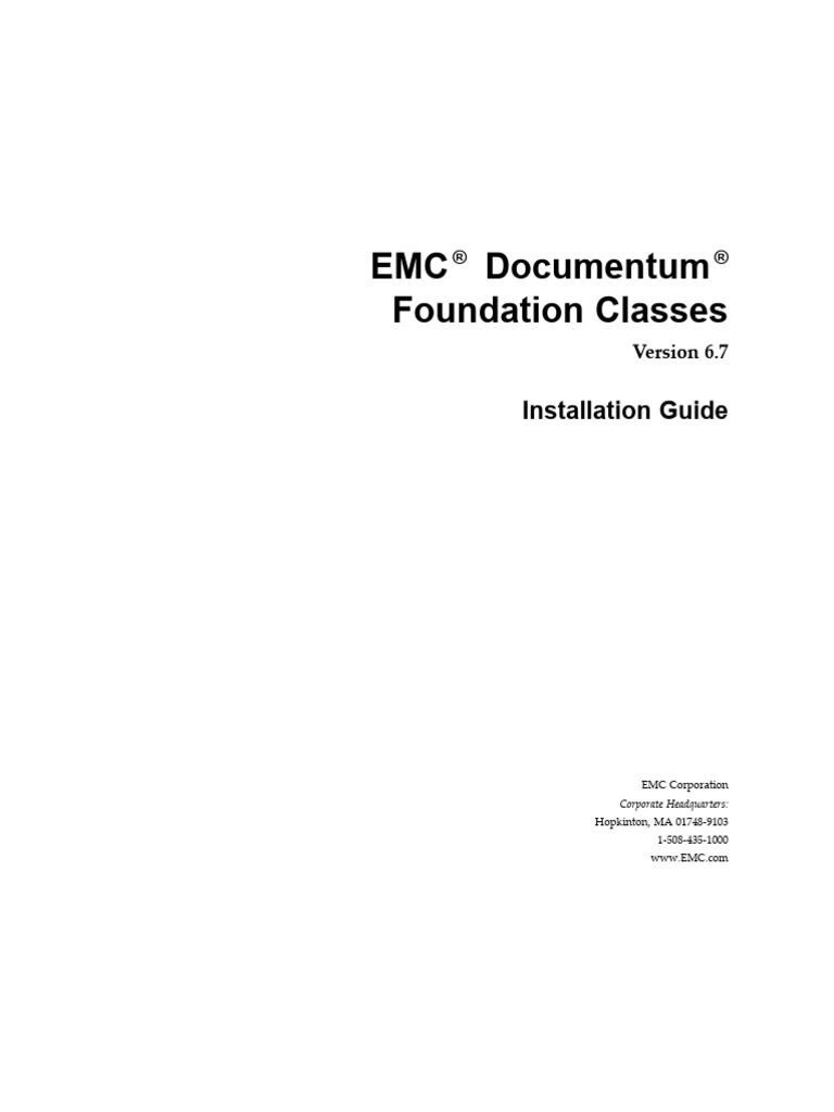 Documentum Foundation Classes 67 Installation Guide | PDF | I Pv6 ...