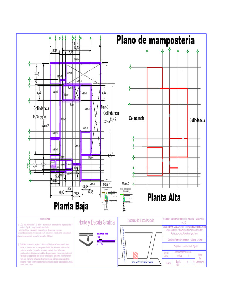 Plano de Mamposteria Corregido DD-Modelo | PDF | Cemento | Edificio sustentable