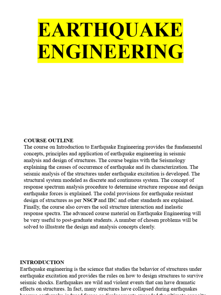 Topic 1 - Earthquake Engineering - Plate Tectonic | Download Free PDF ...