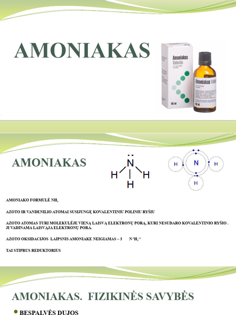 Amoniakas | PDF