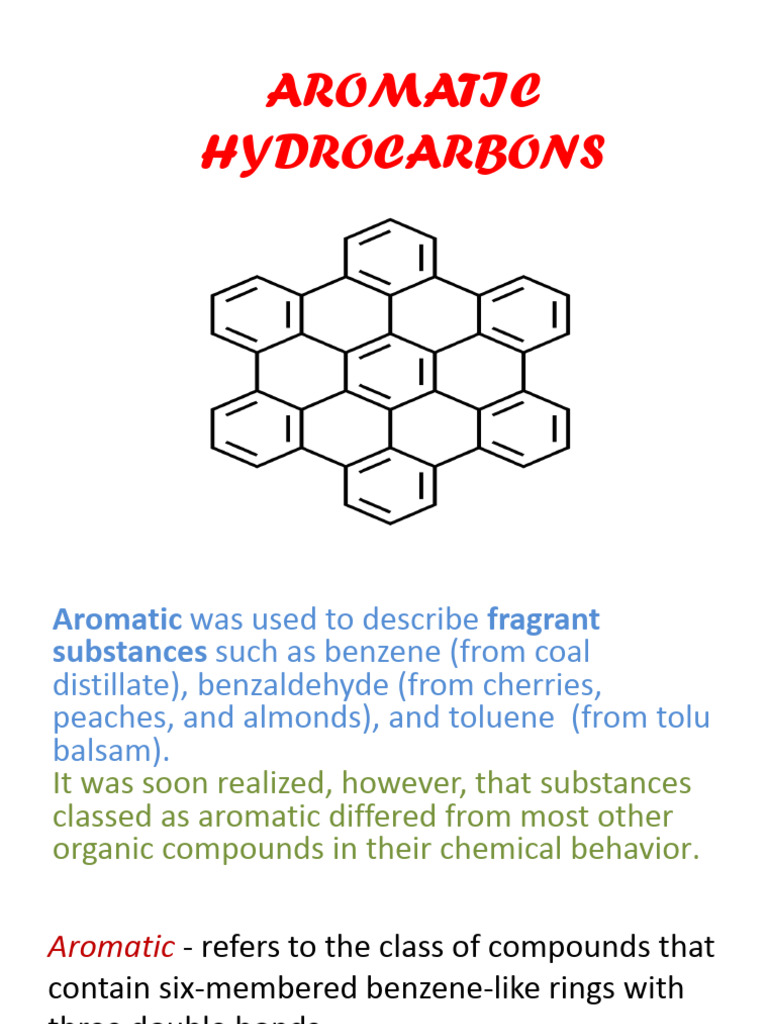 Aromatic Hydrocarbons and Benzene Structure | PDF | Aromaticity | Benzene