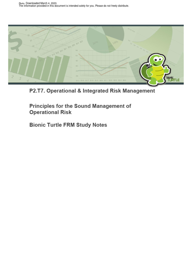 T7-R18-P2-Principles-v9.1 - Study Notes | PDF | Internal Control | Risk