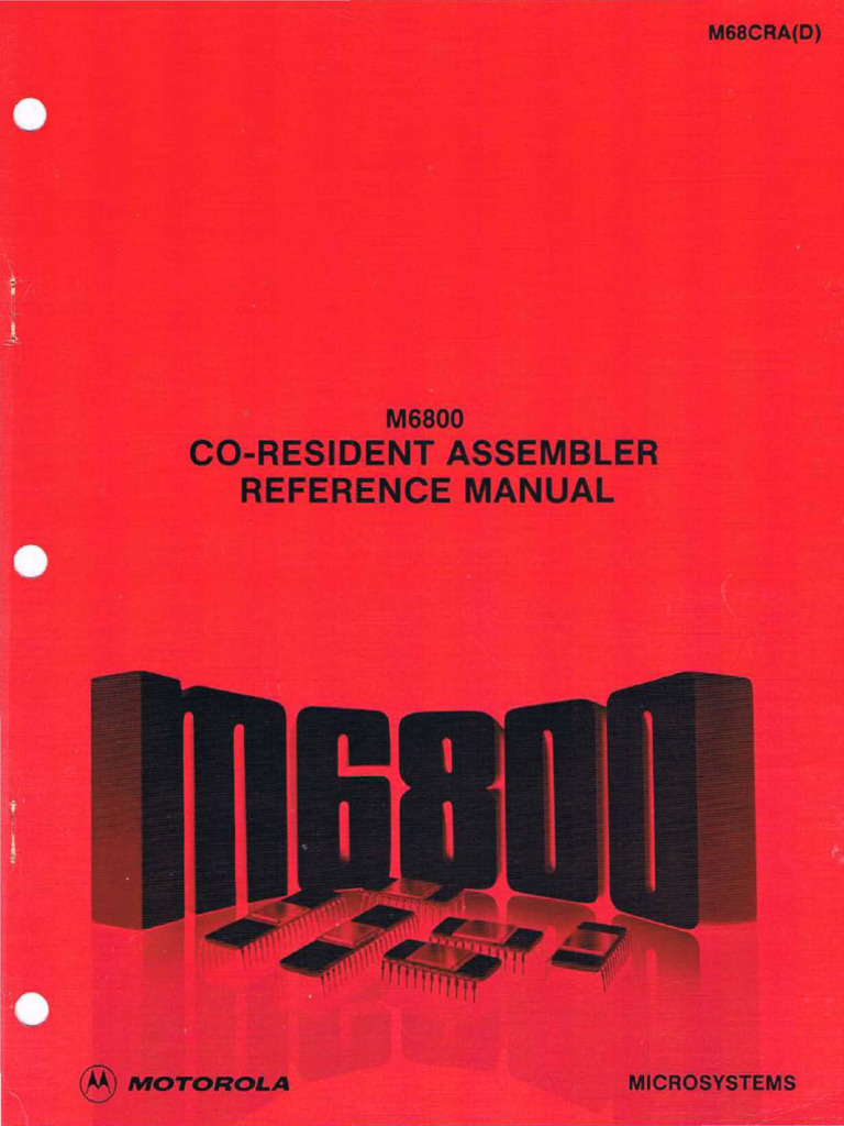 M6800 Co-Resident Assembler Reference Manual 1976 | PDF | Assembly Language | String (Computer ...
