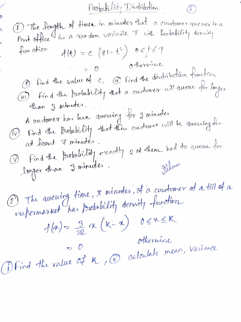 Probability Distribution Function | PDF | Probability Theory | Statistical Theory