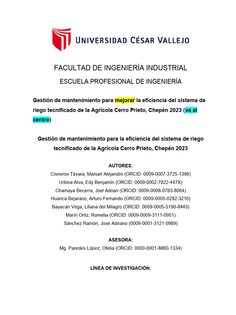 Grupo 5 Caratula e Introduccion - Acp-1 | PDF | Riego | Agricultura