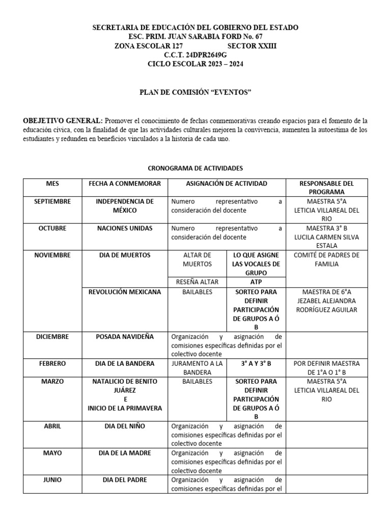 Plan de Comisión | PDF | México