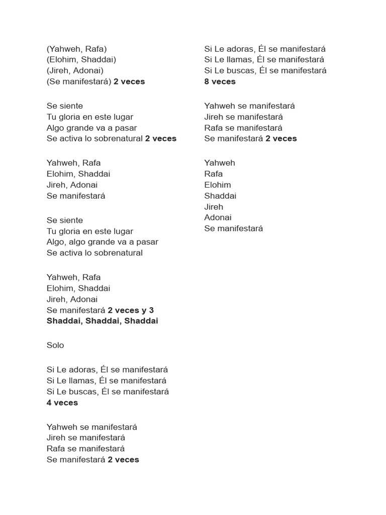 Yahweh, Rafa | PDF | Artes del Lenguaje y Comunicación | Religión y ...