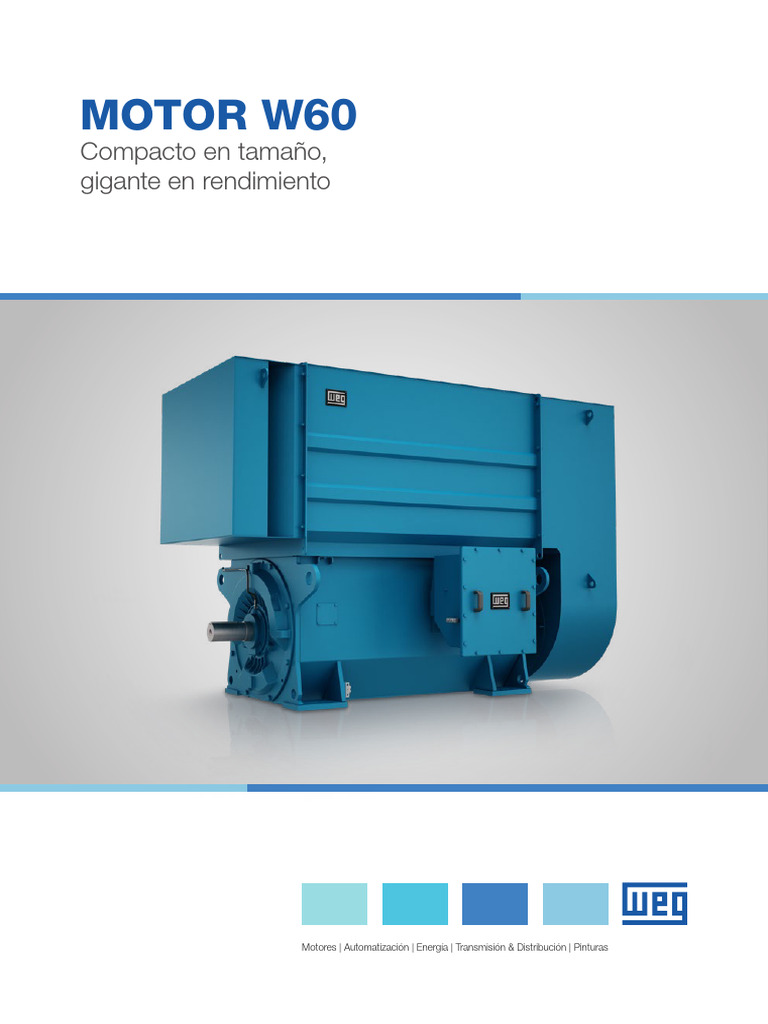 WEG Motor de Induccion Trifasico Linea w60 50048501 Catalogo Espanol DC ...