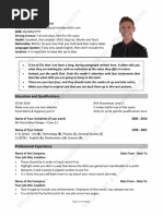 CV Template For Seafarers 1 | PDF | Recruitment