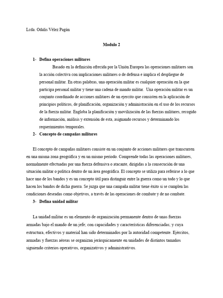Respuestas Modulo 2 | PDF | Seguridad internacional | Relaciones internacionales