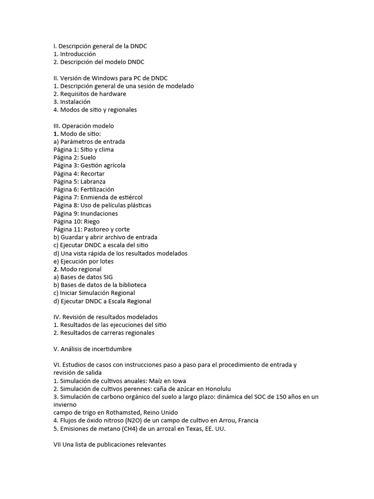 Guía del Modelo DNDC para Agroecosistemas | PDF | Suelo | Agricultura