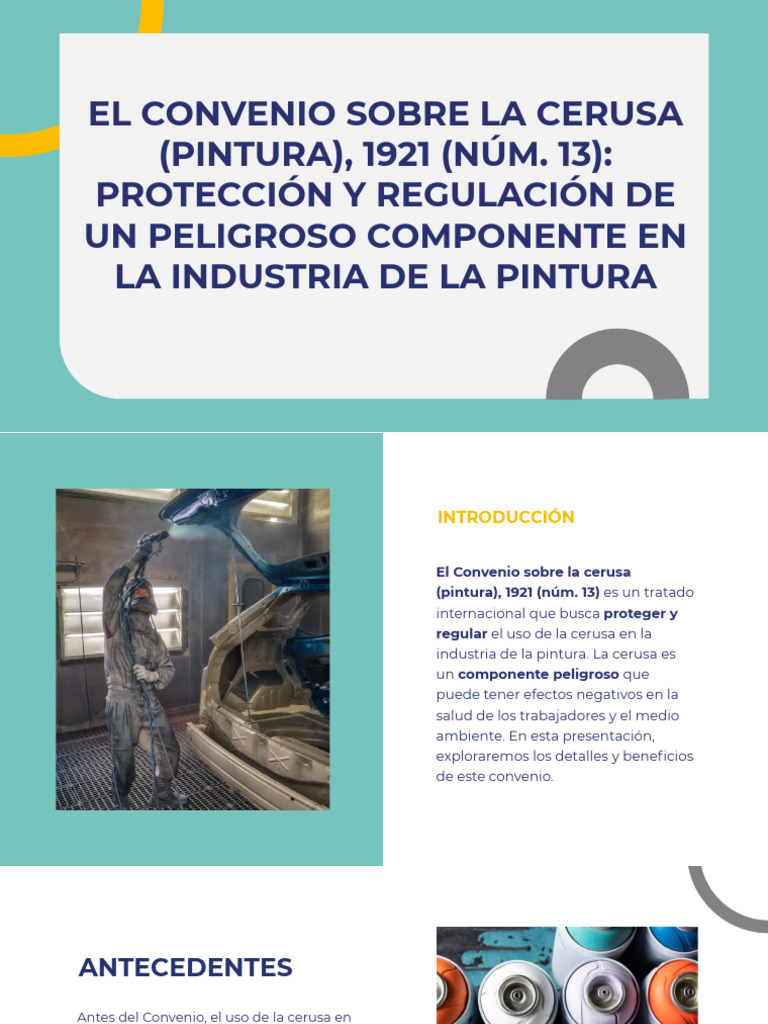 Wepik El Convenio Sobre La Cerusa Pintura 1921 Num 13 Proteccion y Regulacion de Un Peligroso ...