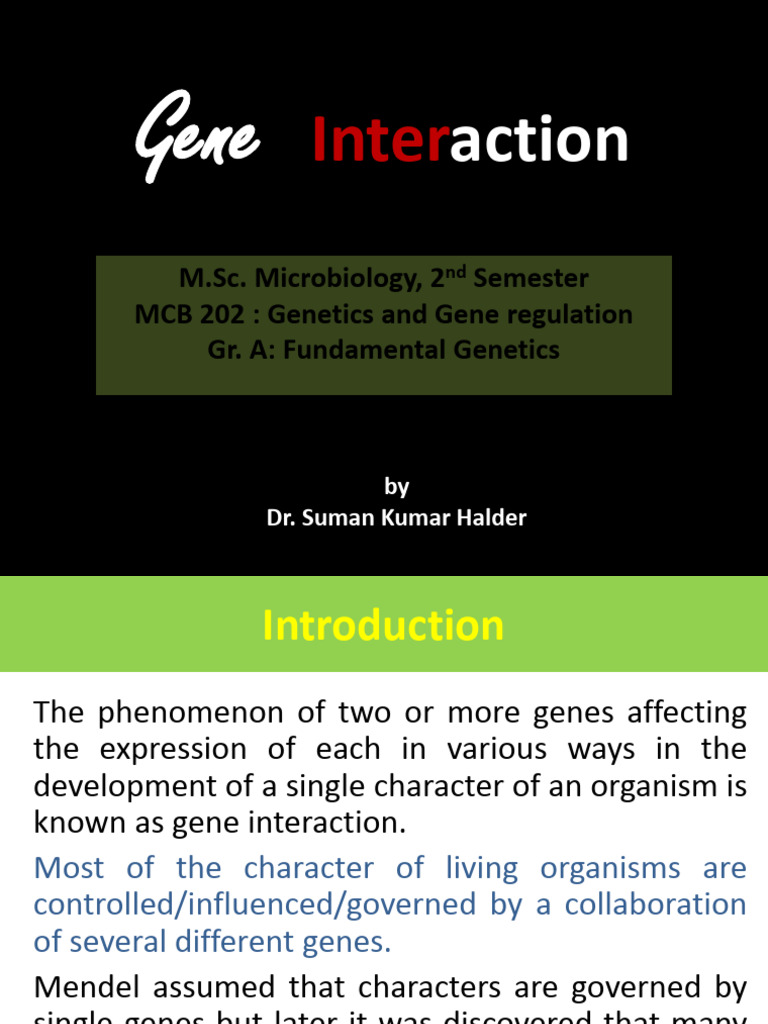 Gene Action | PDF | Dominance (Genetics) | Allele