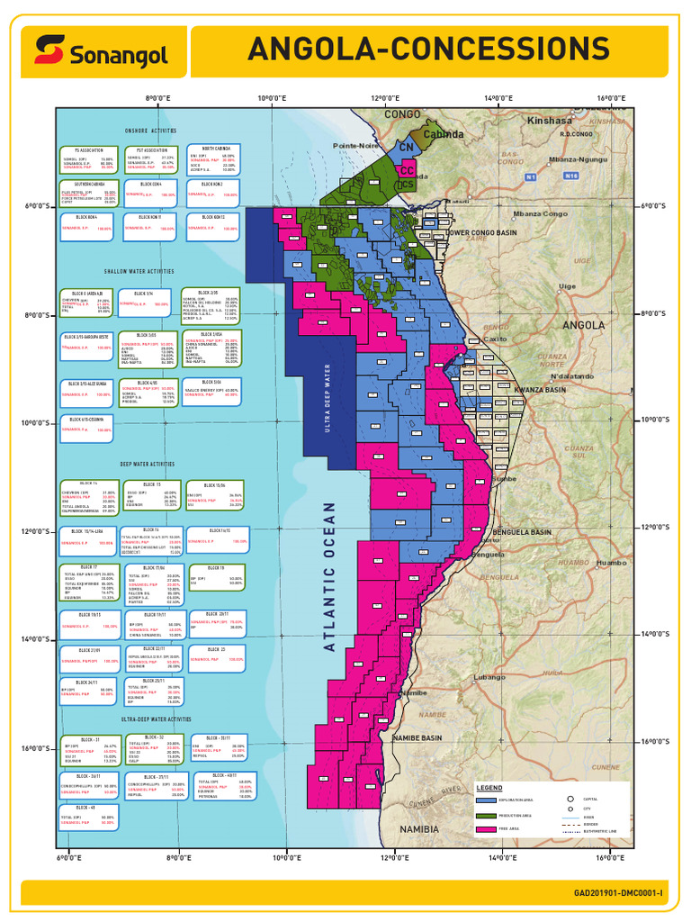 Carte Des Blocs | Download Free PDF | Oils | Angola