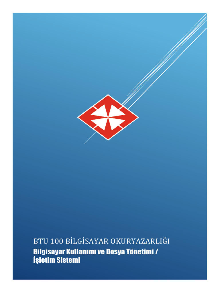 BTU 100 Bilgisayar Okuryazarlığı BTU 100 BİLGİSAYAR OKURYAZARLIĞI ...