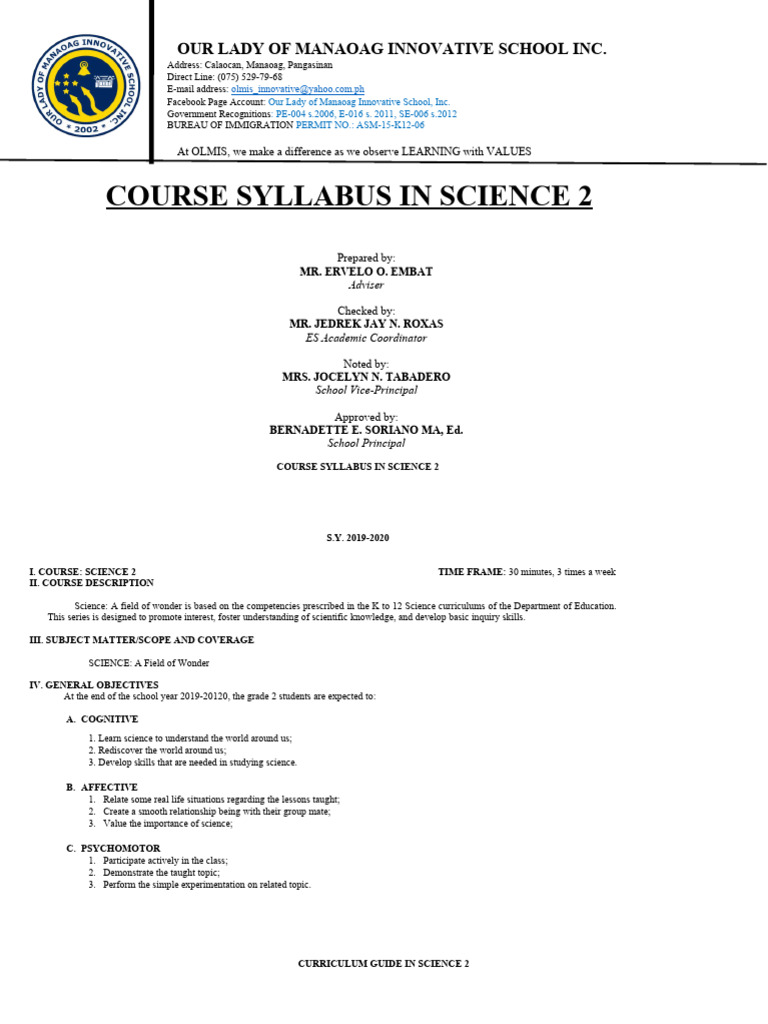 Science 2 CS | PDF | Science | Curriculum