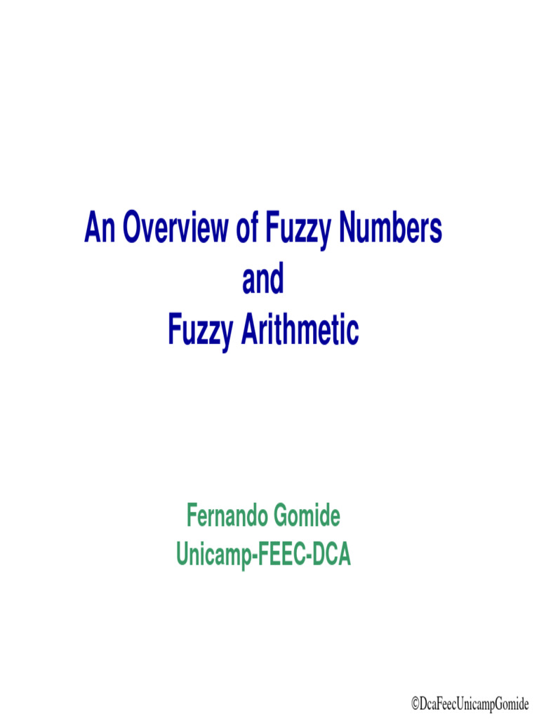 0709 - FNO - Fuzzy Numbers and Operaton On Fuzzy Arithmetic ( ) | Download Free PDF | Fuzzy ...
