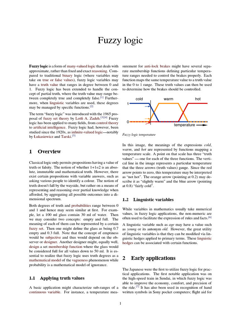 Fuzzy Logic for Tech Enthusiasts | PDF | Fuzzy Logic | Logic