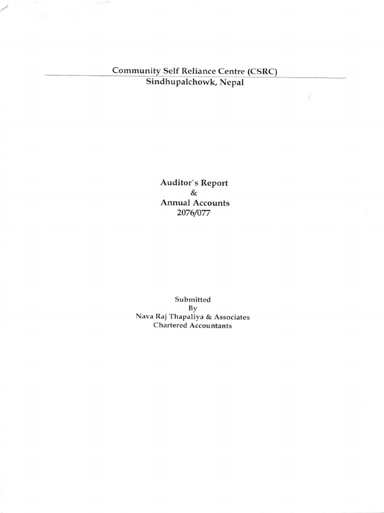 Audit Report - 2076 2077 | PDF | Financial Audit | Audit