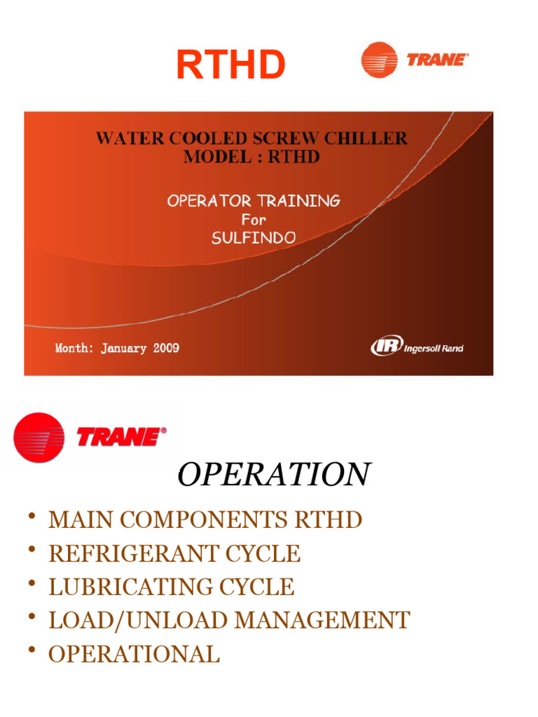 (Trane) RTHD Training 2 | Download Free PDF | Heat Exchanger ...