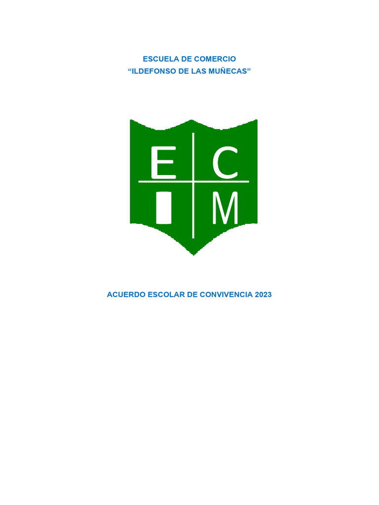 Acuerdo Escolar Ecim. | PDF | Enseñando | Salón de clases