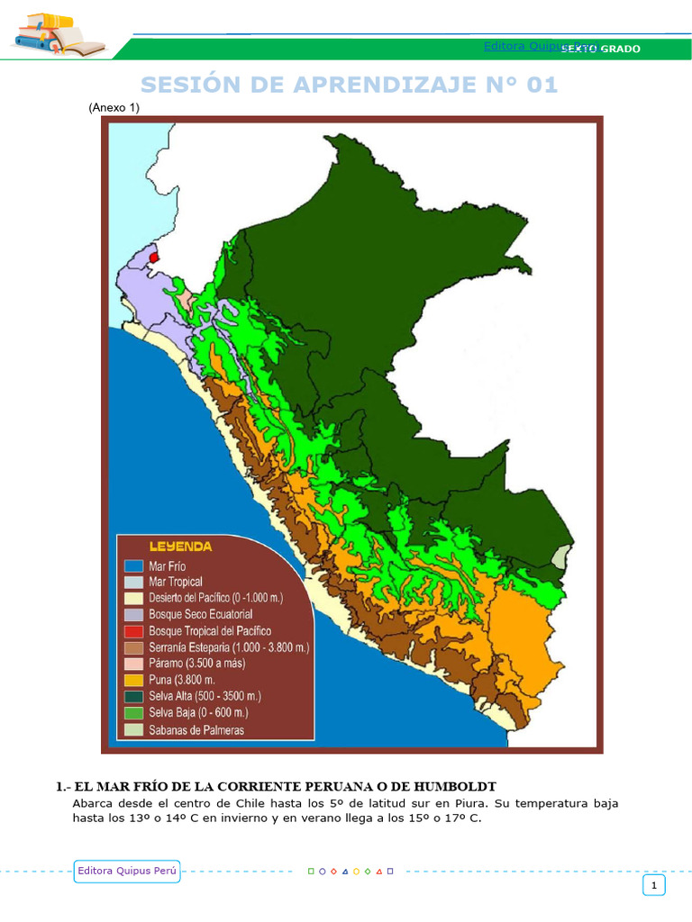 Anexo de Sesiones de Aprendizaje - EDA VII Semana 1 - Editora Quipus Perú | PDF | Ecosistema ...