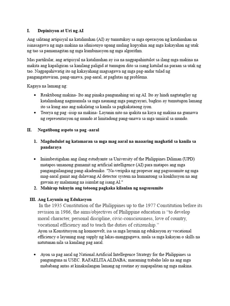 Argumento Sa Debate | PDF
