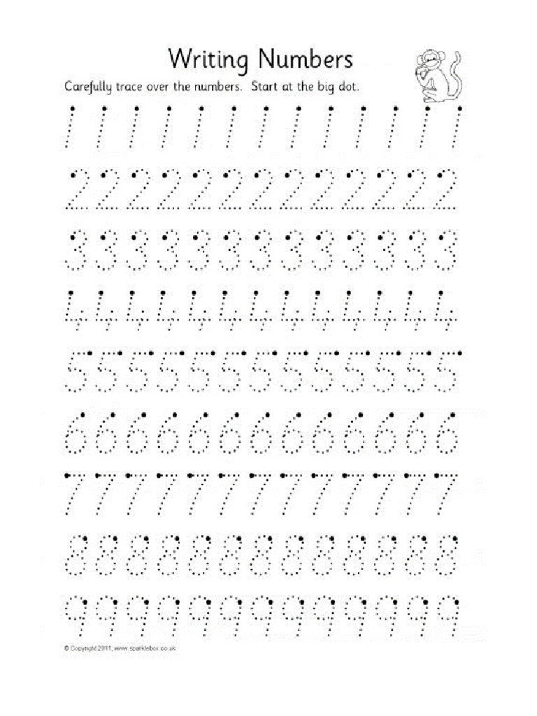Trazado Numeros | PDF