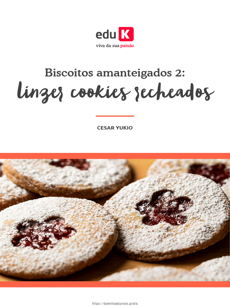 Receita Biscoitos Amanteigados 2 Linzer Cookies Recheados 1 | PDF ...