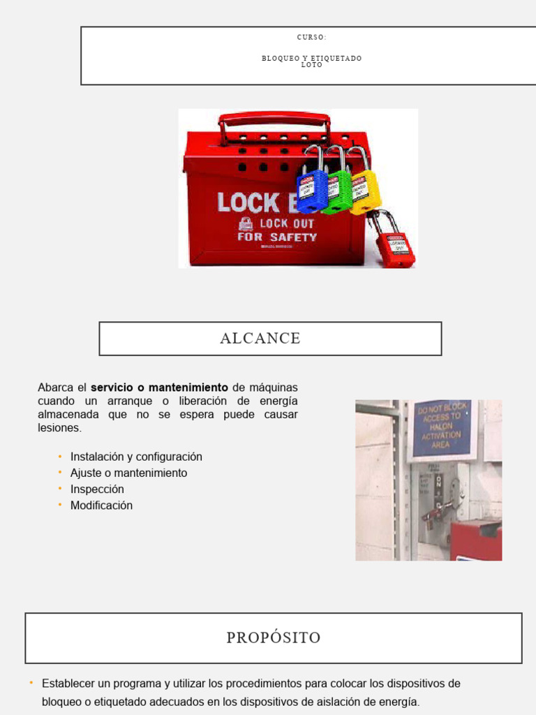 Seguridad en Bloqueo y Etiquetado LOTO | PDF | Fuente de alimentación