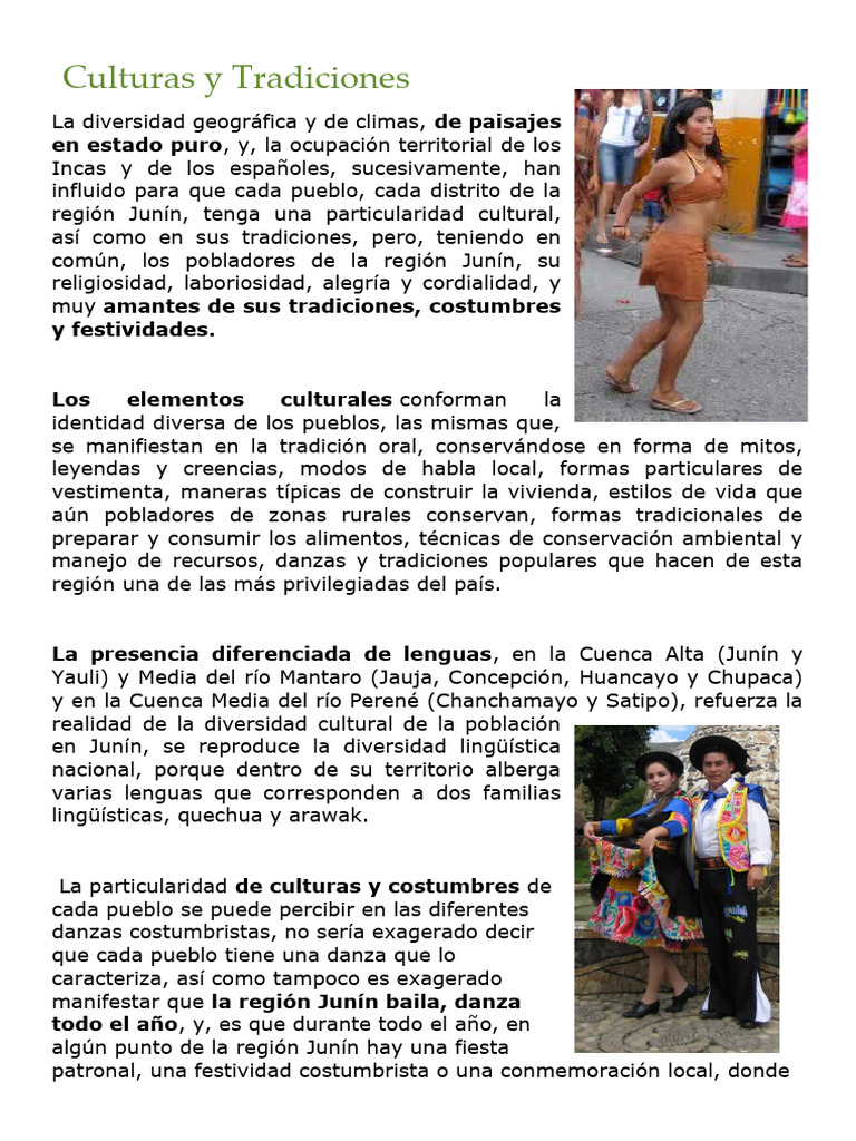 Culturas y Tradiciones | PDF
