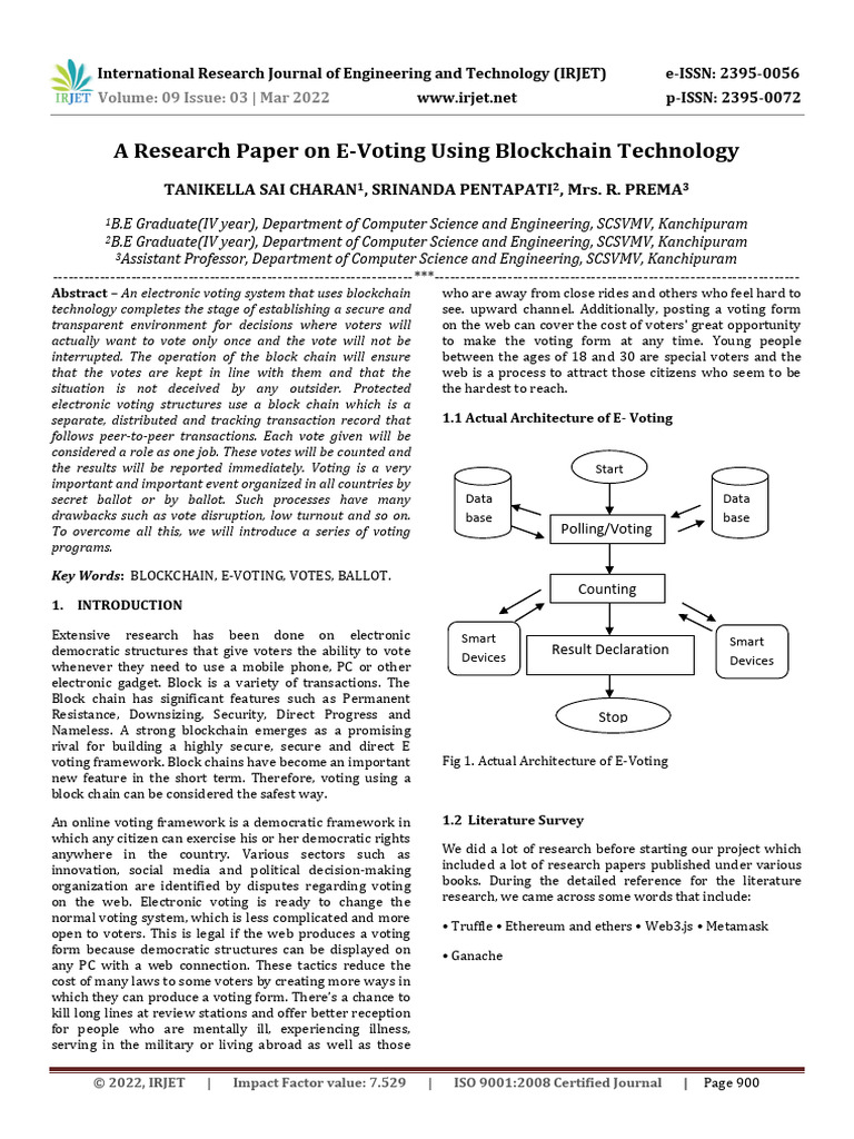 Blockchain Voting | PDF | Voting | Electronic Voting