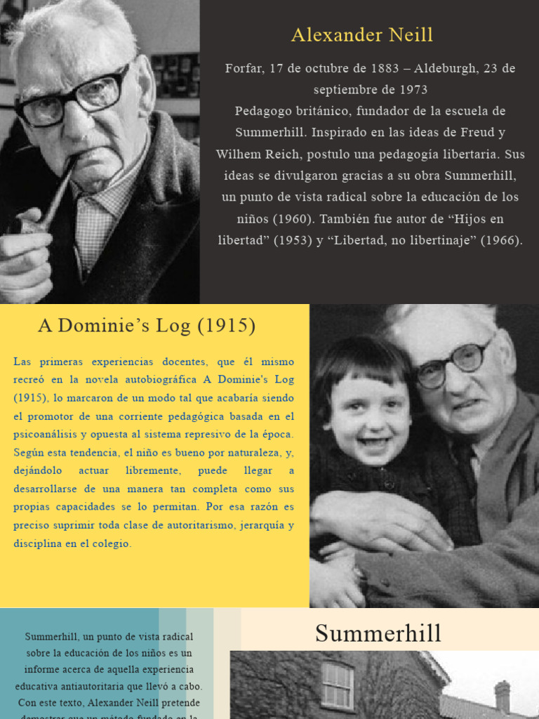 "Alexander Neill y la Pedagogía Libertaria" | PDF