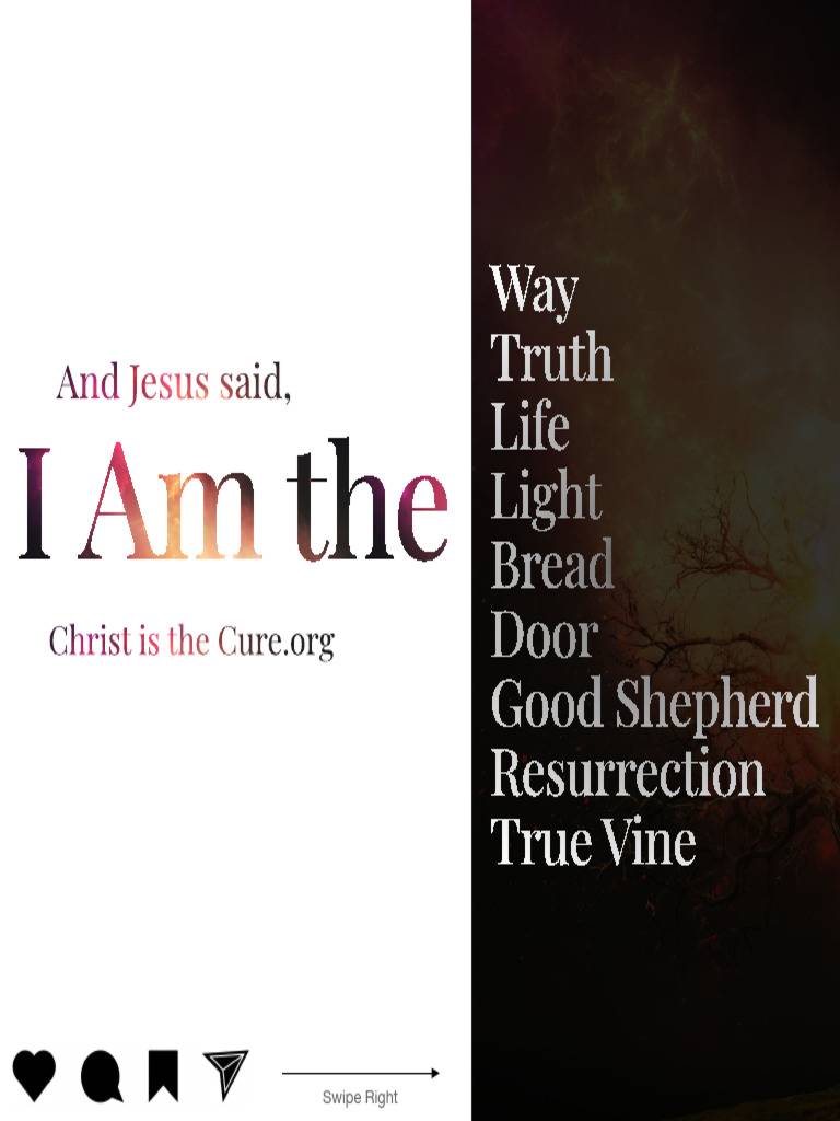 And Jesus Said,: Way Truth Life Light Bread Door Good Shepherd ...