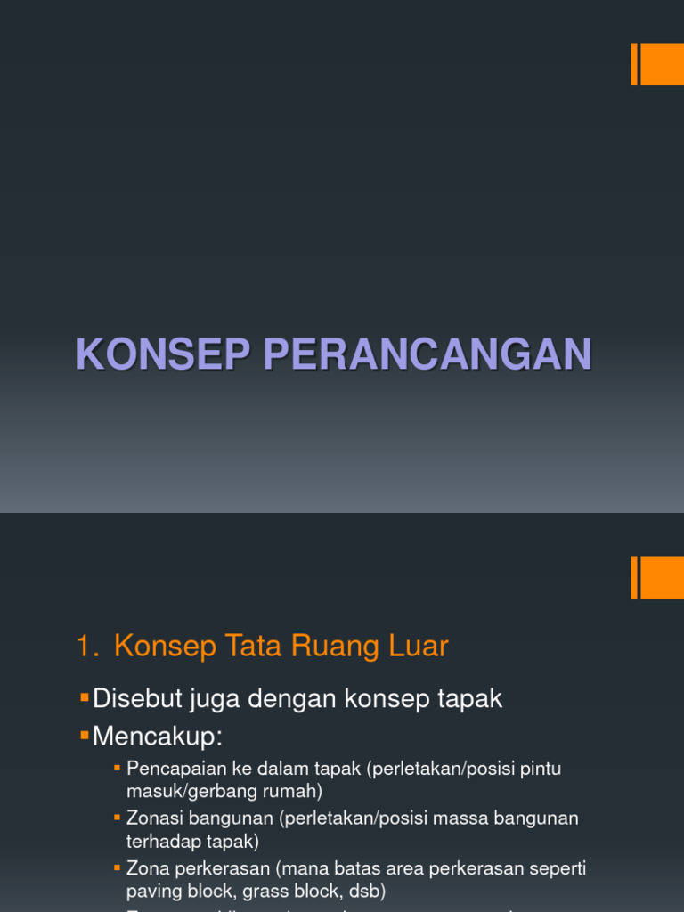 Konsep Perancangan Arsitektur Dasar | PDF