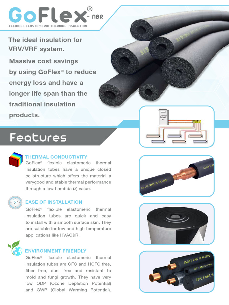Leaflet Goflex NBR Sea 14june23 Compressed | PDF | Thermal Insulation | Chlorofluorocarbon