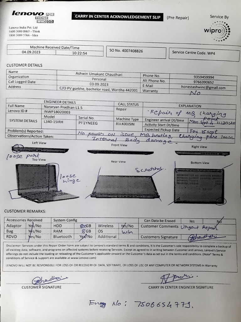 Lenevo Service | PDF | Office Equipment | Computing