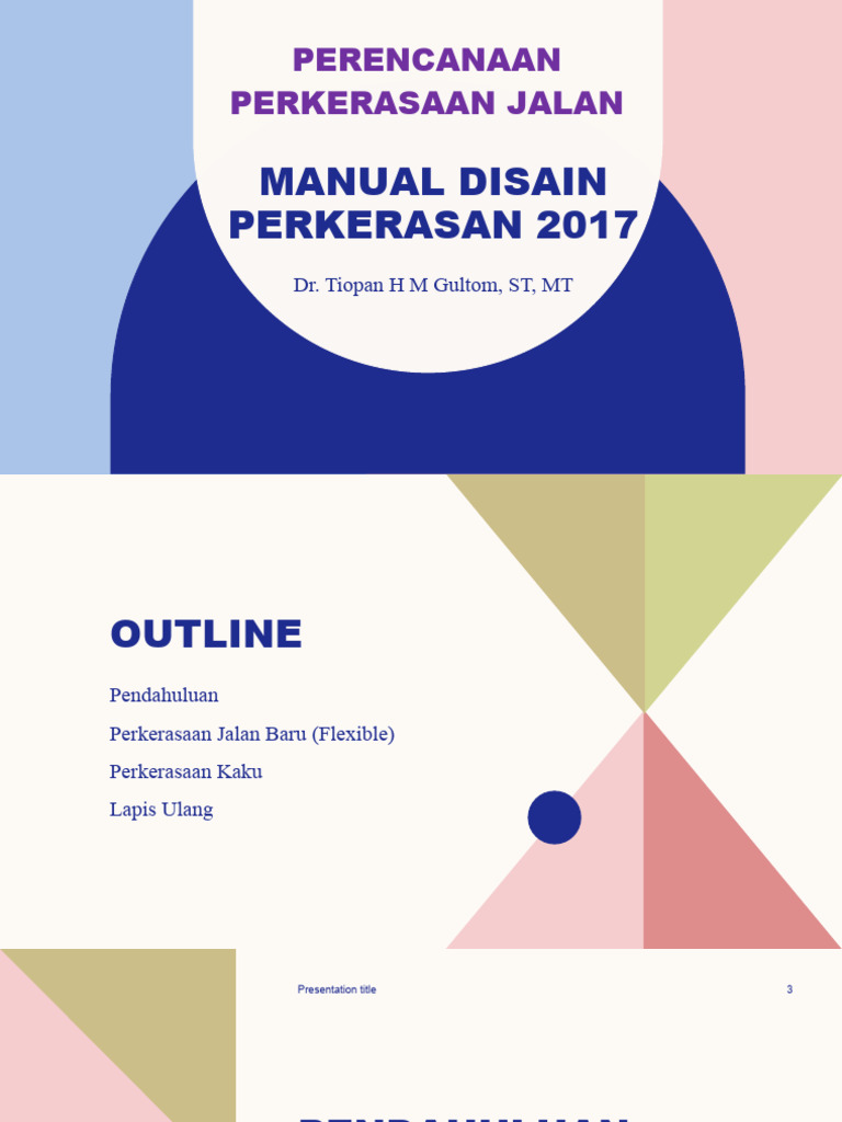 Manual Disain Perkerasan 2017 | PDF