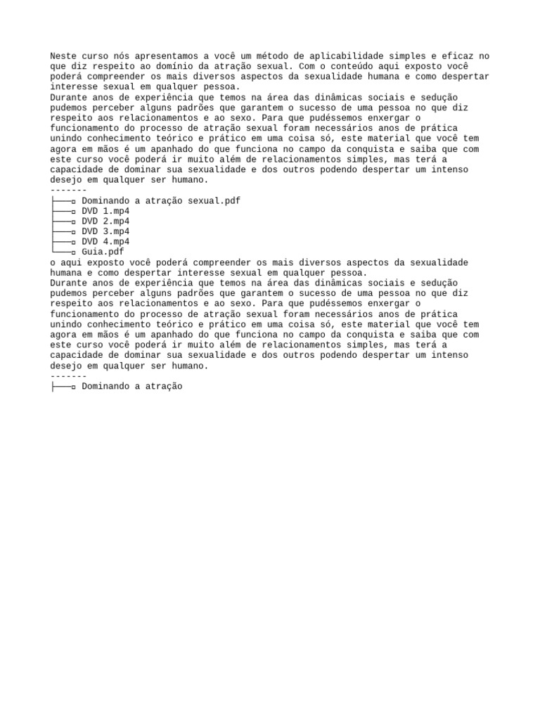 Read More Dominando A Atracao Sexual Alexander Voger e Bruno Ares | PDF | Autoajuda