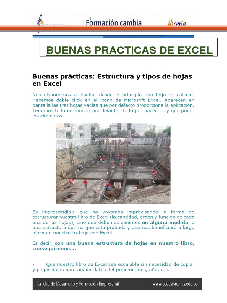 Buenas Practicas de Excel | PDF | Microsoft Excel | Software